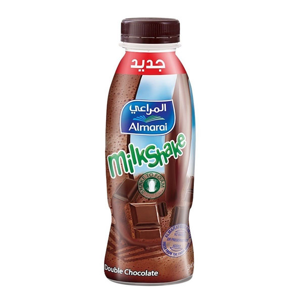 Al-Marai Milkshake Double Chocolate 340Ml Hdpe | Nextbuy.ae