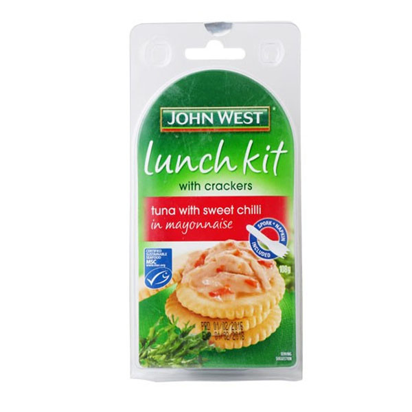 John West Lunch Kit Tuna with Tuna with Chilli in Mayonnaise with ...